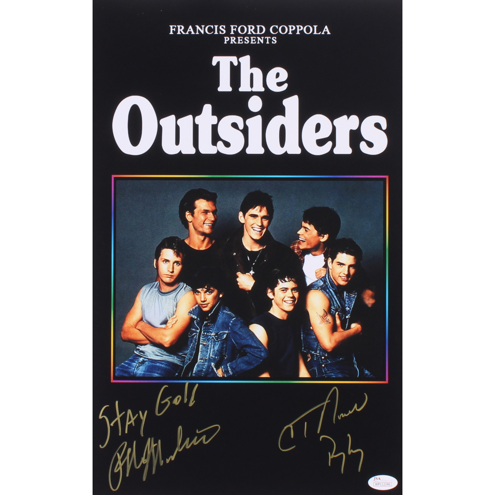 Ralph Macchio & C. Thomas Howell Signed "The Outsiders" 11x17 Photo ...