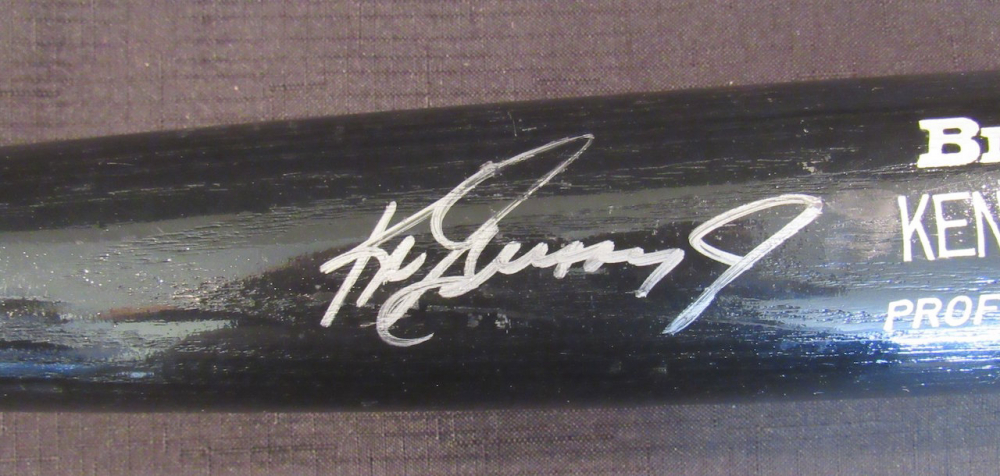 Ken Griffey Jr. Signed Rawlings Adirondack Big Stick Pro Model Baseball ...