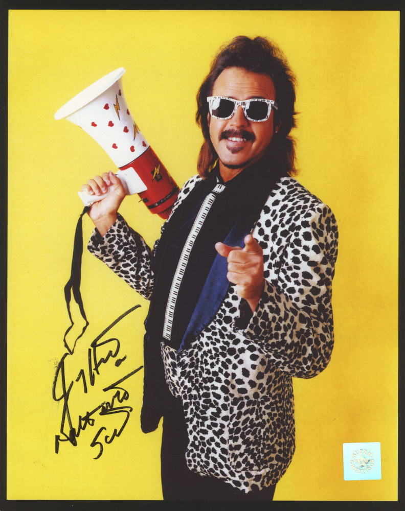 Jimmy Hart Signed 8x10 Photo Inscribed "Mouth of the South" (Super Star ...