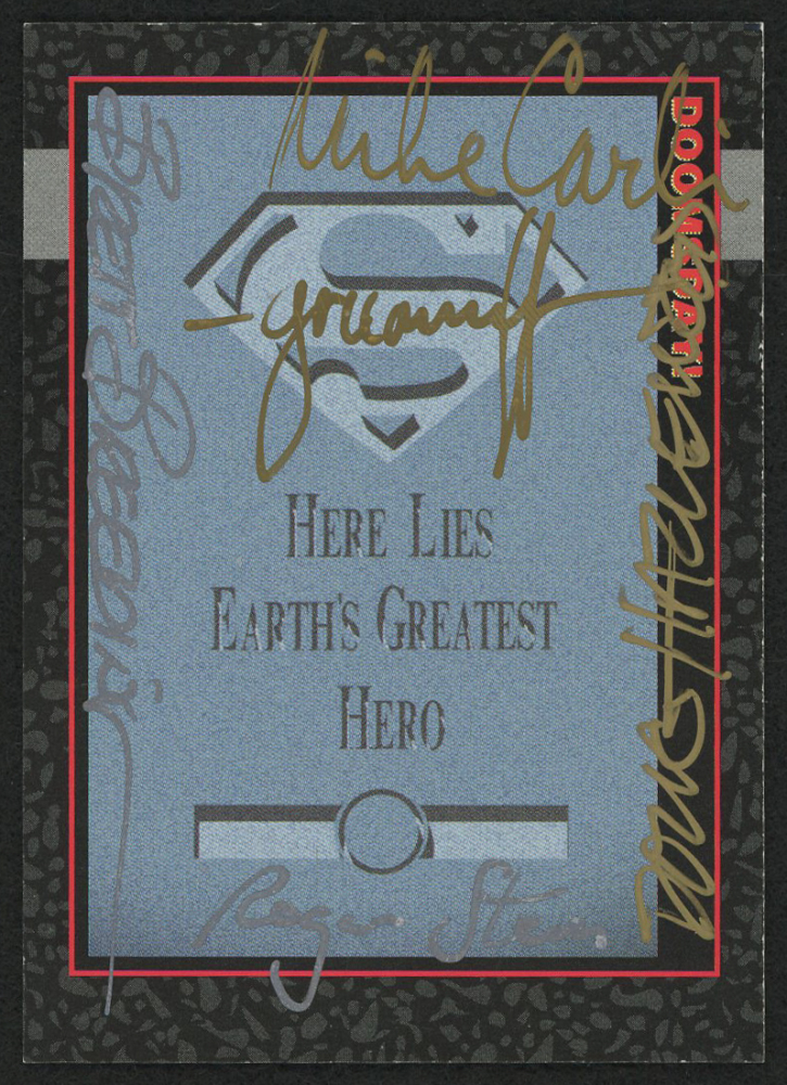 1992 SkyBox / DC Comics "Superman" #0 Prototype Trading Card Signed by ...