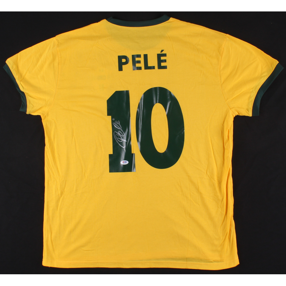 Pele Signed Brazil Jersey (PSA COA) | Pristine Auction