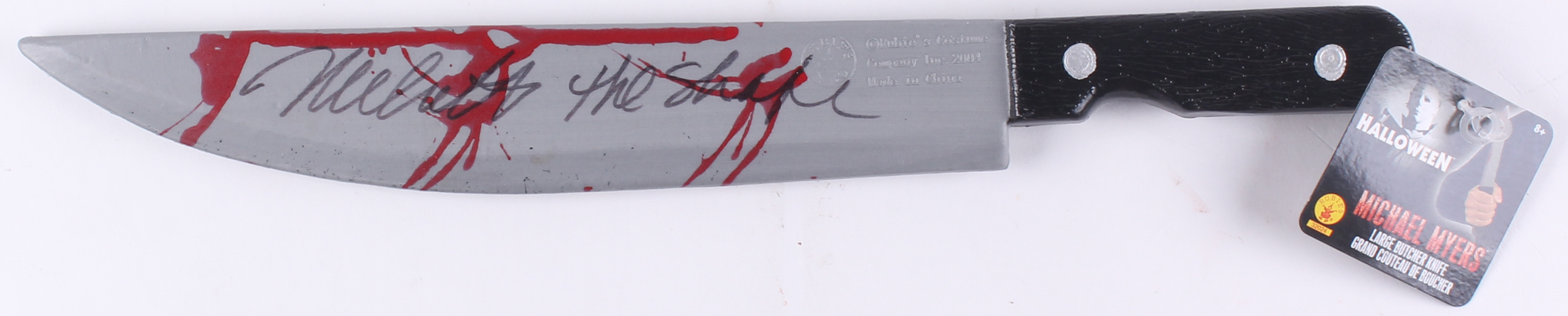 Nick Castle Signed "Halloween" Replica Butcher Knife Inscribed "The ...