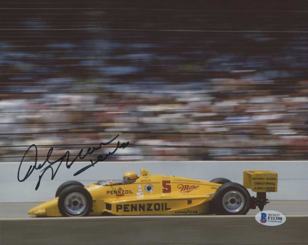 Rick Mears Signed "Indy 500" 8x10 Photo Inscribed "Thanks" (Beckett COA ...