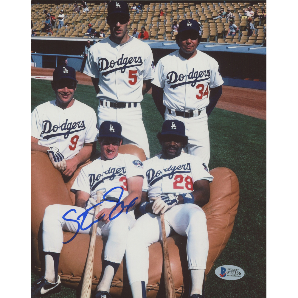 Steve Sax Signed Dodgers 8x10 Photo (Beckett COA) | Pristine Auction
