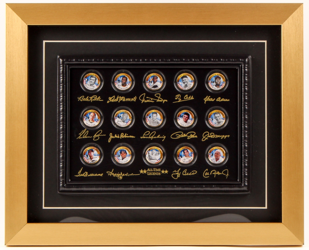 Baseball Hall of Famers 24K Gold Plated & Colorized State Quarters ...