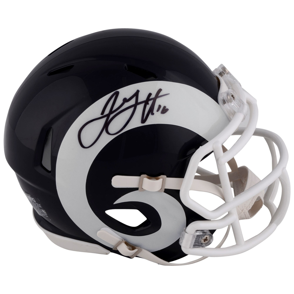 Jared Goff Signed Los Angeles Rams Mini Speed Helmet (Fanatics Hologram ...