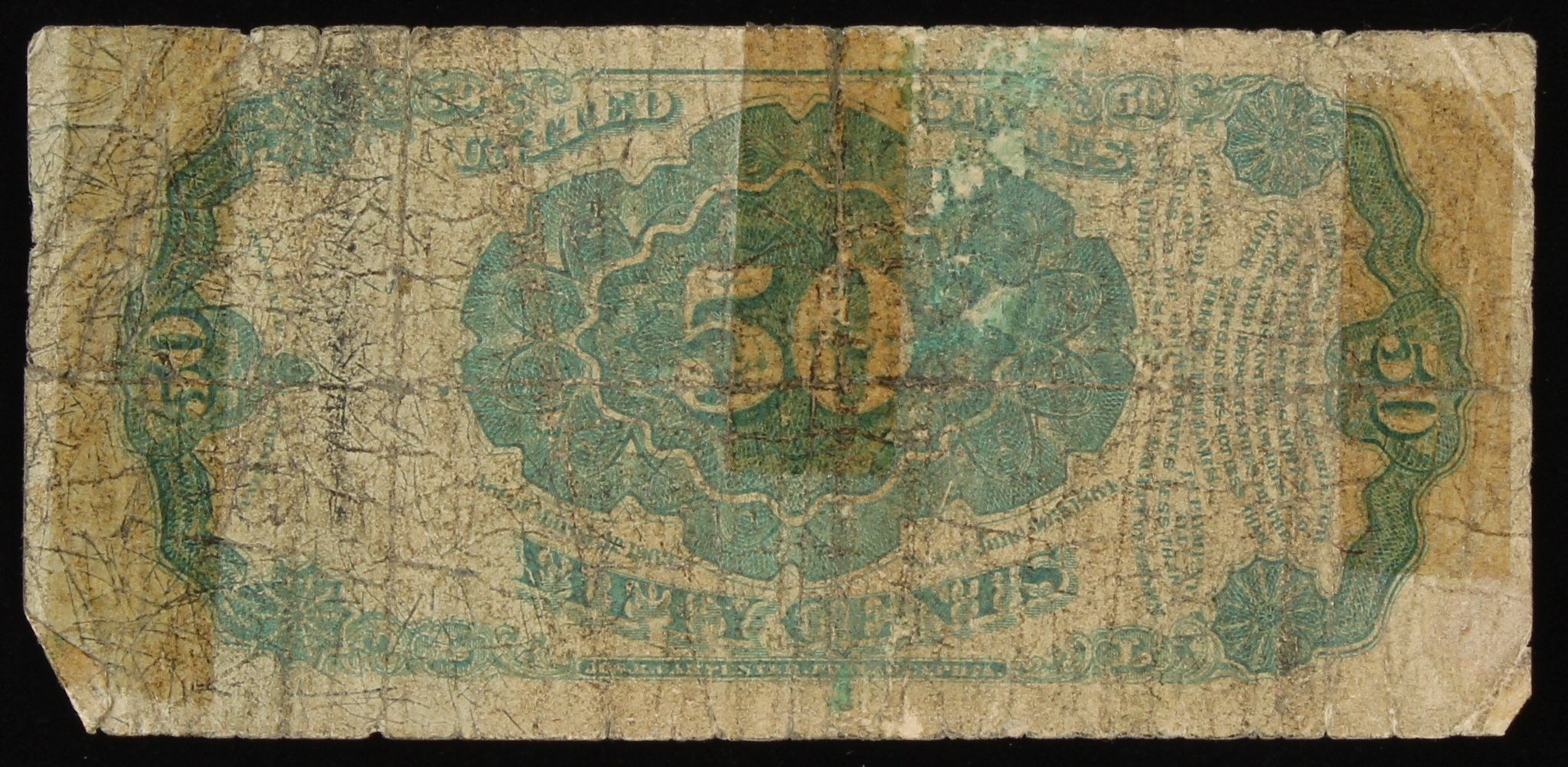 1875 United States 50¢ Fifty Cents Fractional Bank Note Bill (Fifth ...