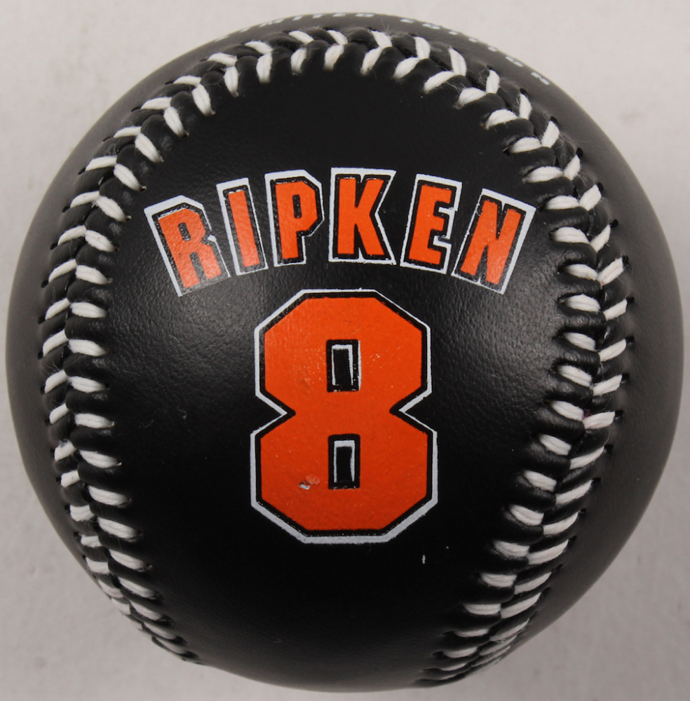 Lot of (3) Cal Ripken Jr. OML & Logo Baseballs with (1) Signed (PSA COA ...
