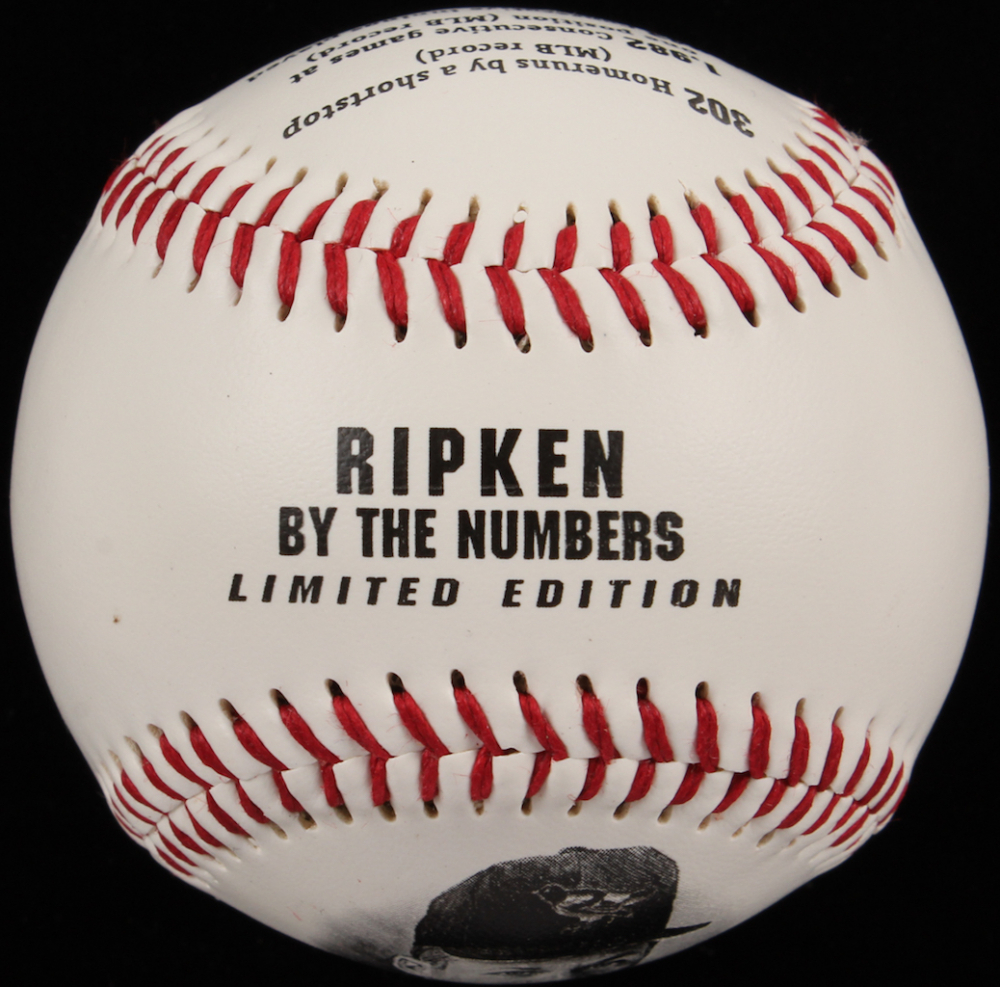Lot of (3) Cal Ripken Jr. OML & Logo Baseballs with (1) Signed (PSA COA ...