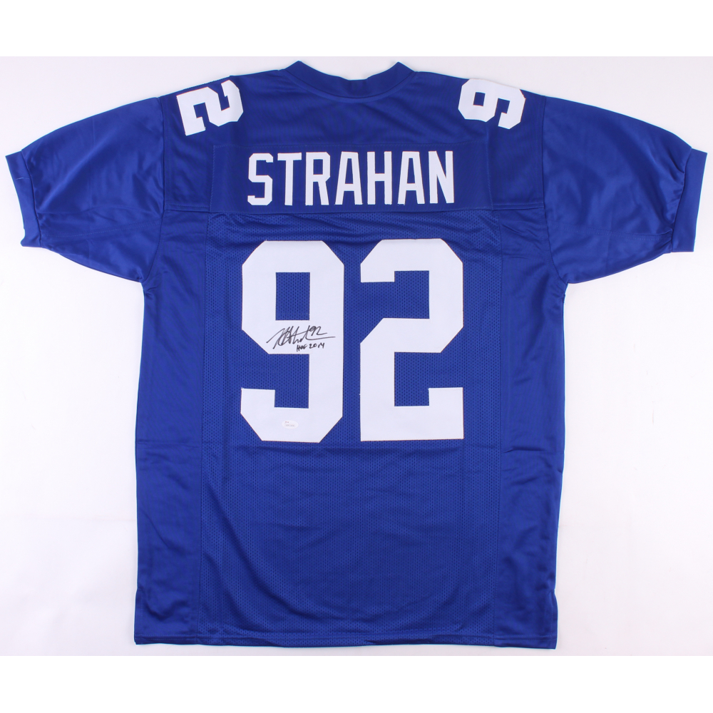 Michael Strahan Signed Jersey Inscribed "HOF 2014" (JSA COA) | Pristine ...