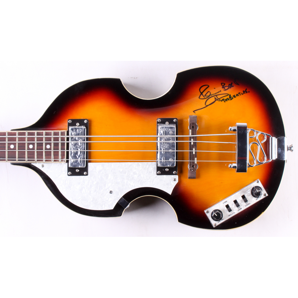 Pete Best Signed De Rosa Full-Size Bass Guitar Inscribed "The Beatles ...