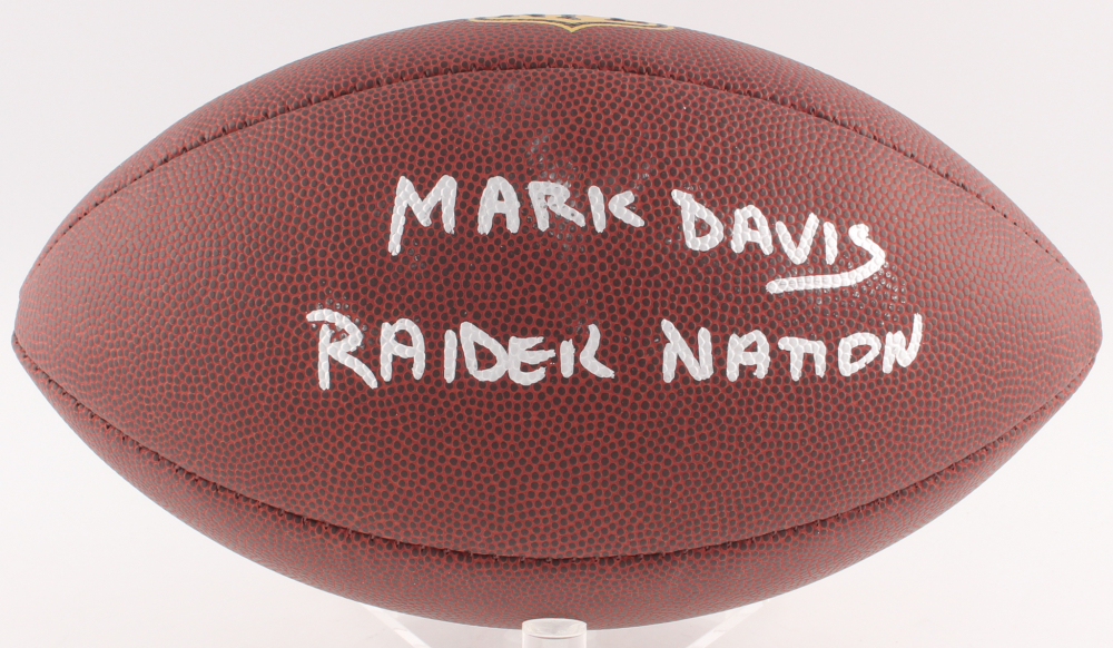 Mark Davis Signed Official NFL Football Inscribed "Raider Nation" (JSA ...