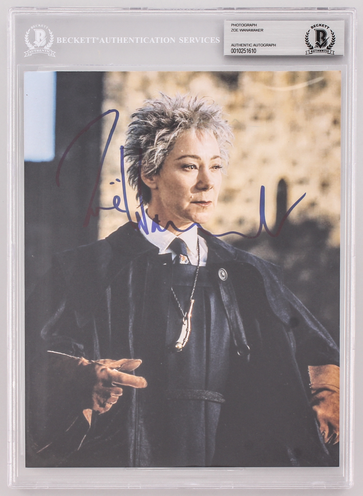 Zoe Wanamaker Signed "Harry Potter and the Sorcerer's Stone" 8x10 Photo ...