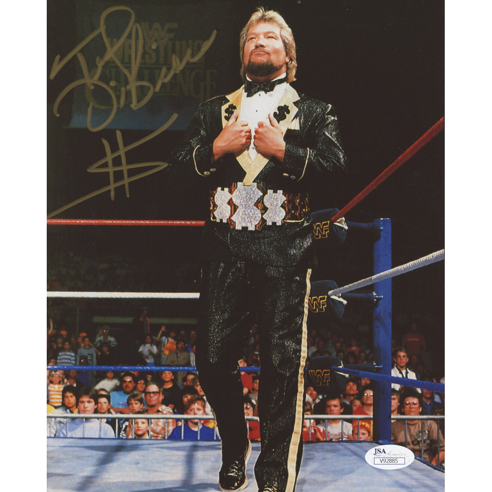 Ted DiBiase Signed WWE 8x10 Photo Inscribed "$" (JSA COA) | Pristine ...