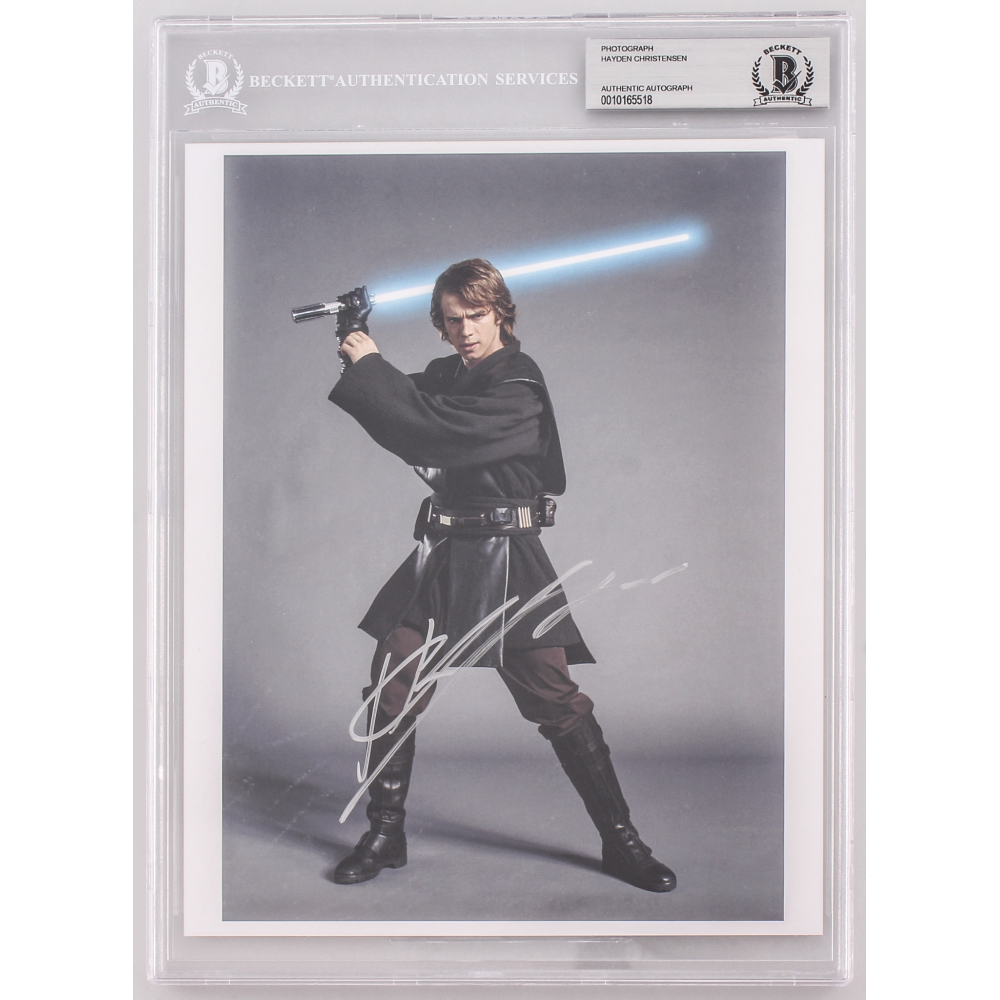 Hayden Christensen Signed "Star Wars" 8x10 Photo (Beckett Encapsulated ...