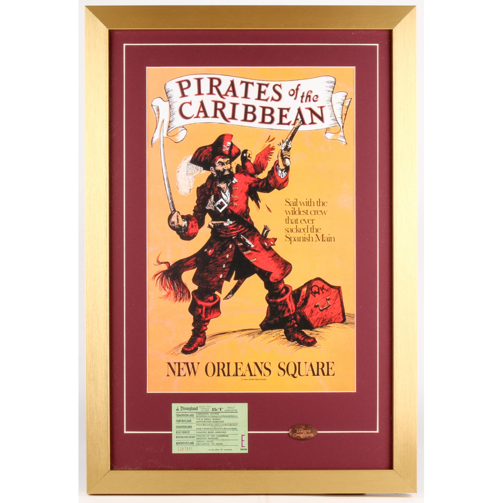 Walt Disney's "Pirates of the Caribbean" 17x25 Custom Framed Print ...