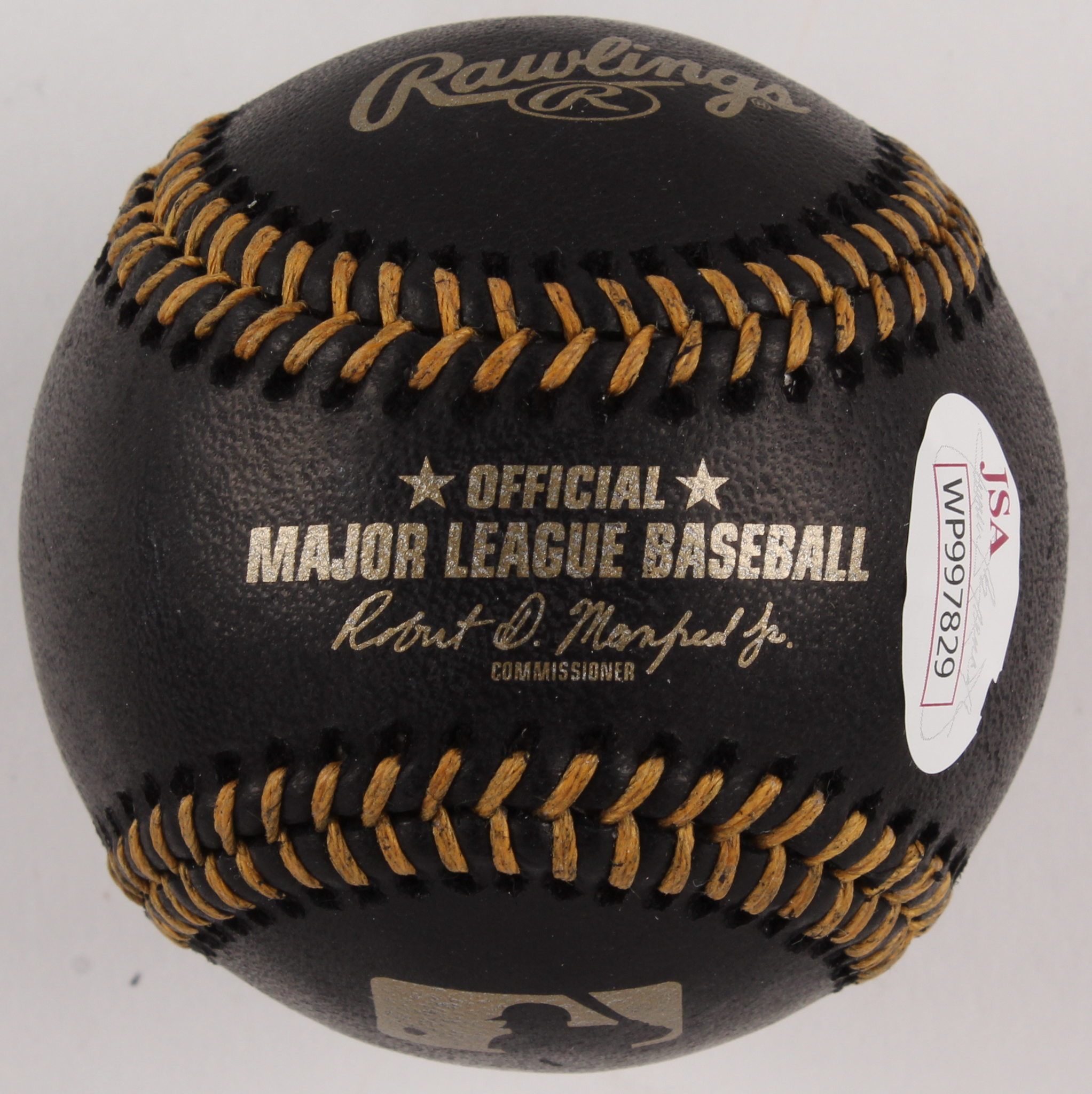 Trevor Hoffman Signed OML Black Leather Baseball Inscribed "HOF 18 ...