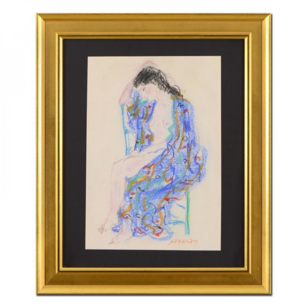 Judith Bledsoe Signed "The Blue Kimono" 20x24 Custom Framed Original ...