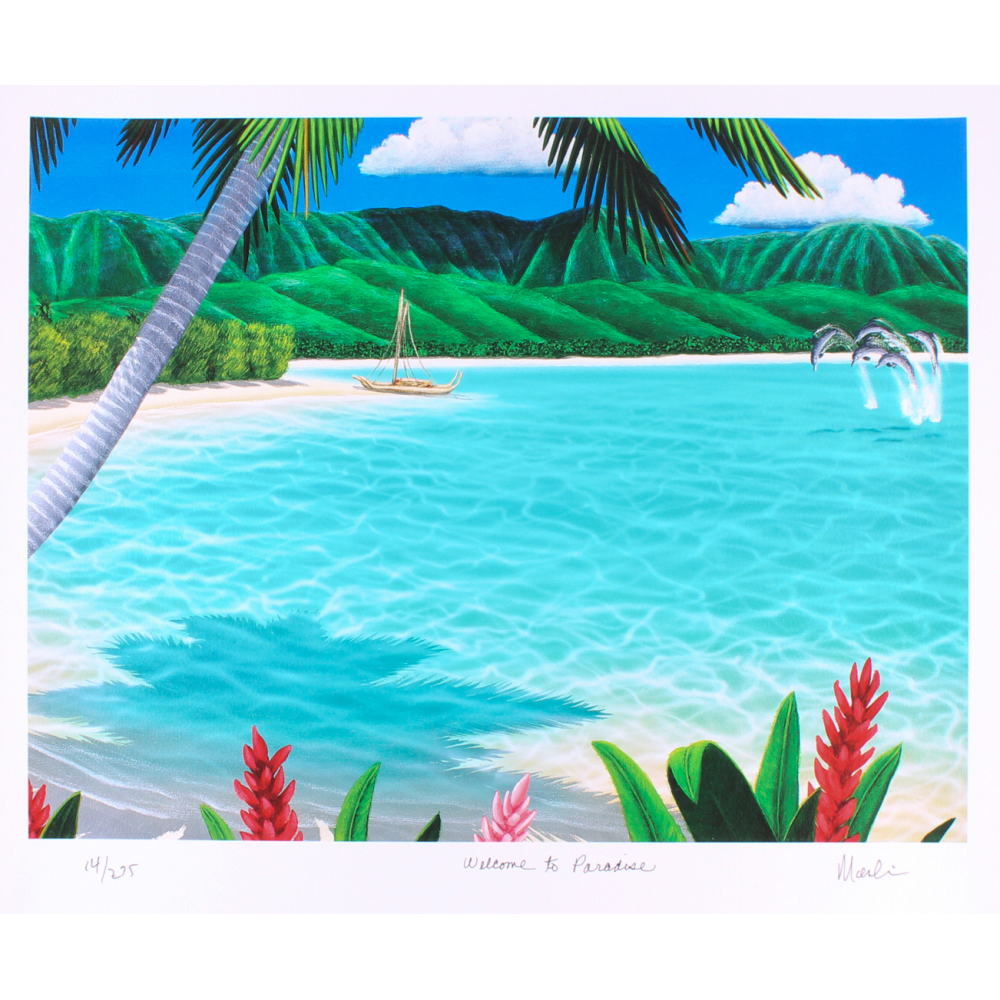 Dan Mackin - "Welcome to Paradise" Signed Limited Edition 20x24 Fine ...