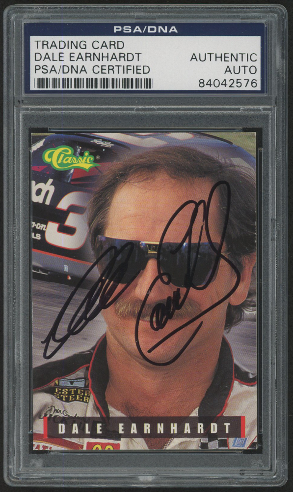 Dale Earnhardt Sr. Signed 1995 Finish Line #89 Card (PSA Encapsulated ...