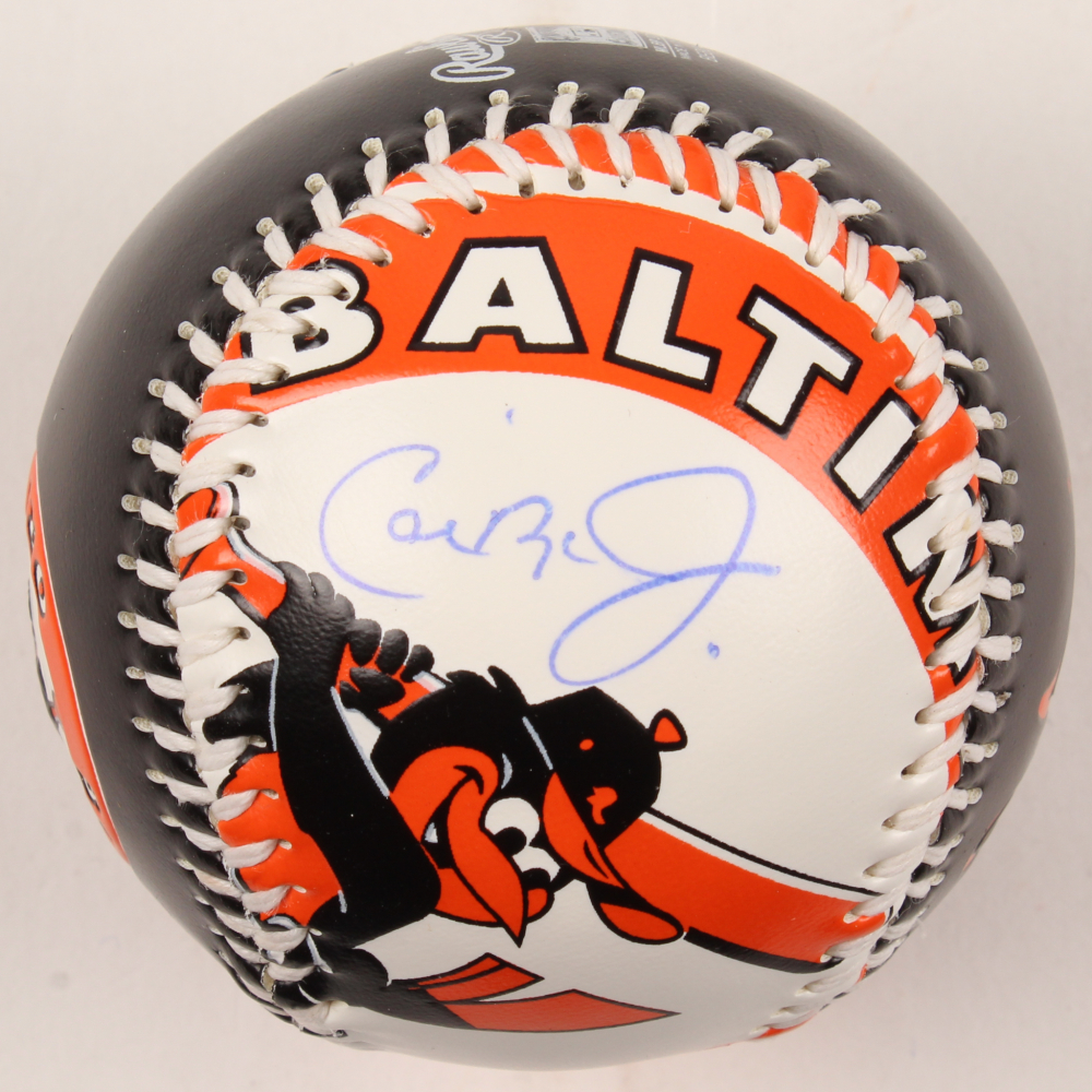 Cal Ripken Jr. Signed Orioles Logo Baseball with High Quality Display ...
