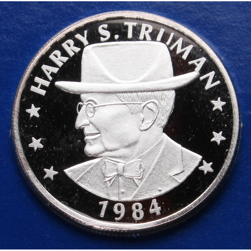 1984 Harry Truman One Troy Ounce .999 Fine Silver Proof Bullion ...