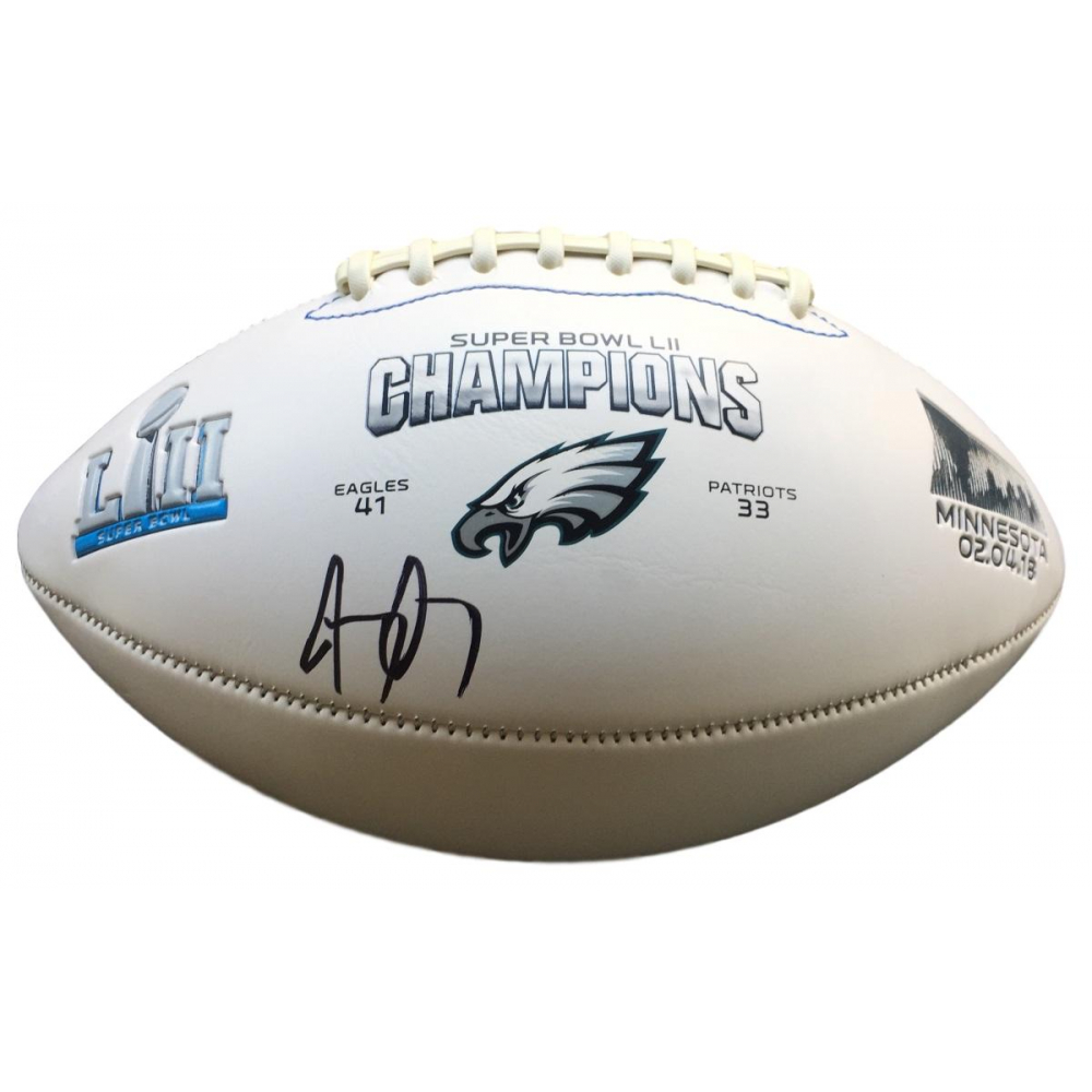 Jay Ajayi Signed Eagles Super Bowl LII Logo Football (JSA COA ...