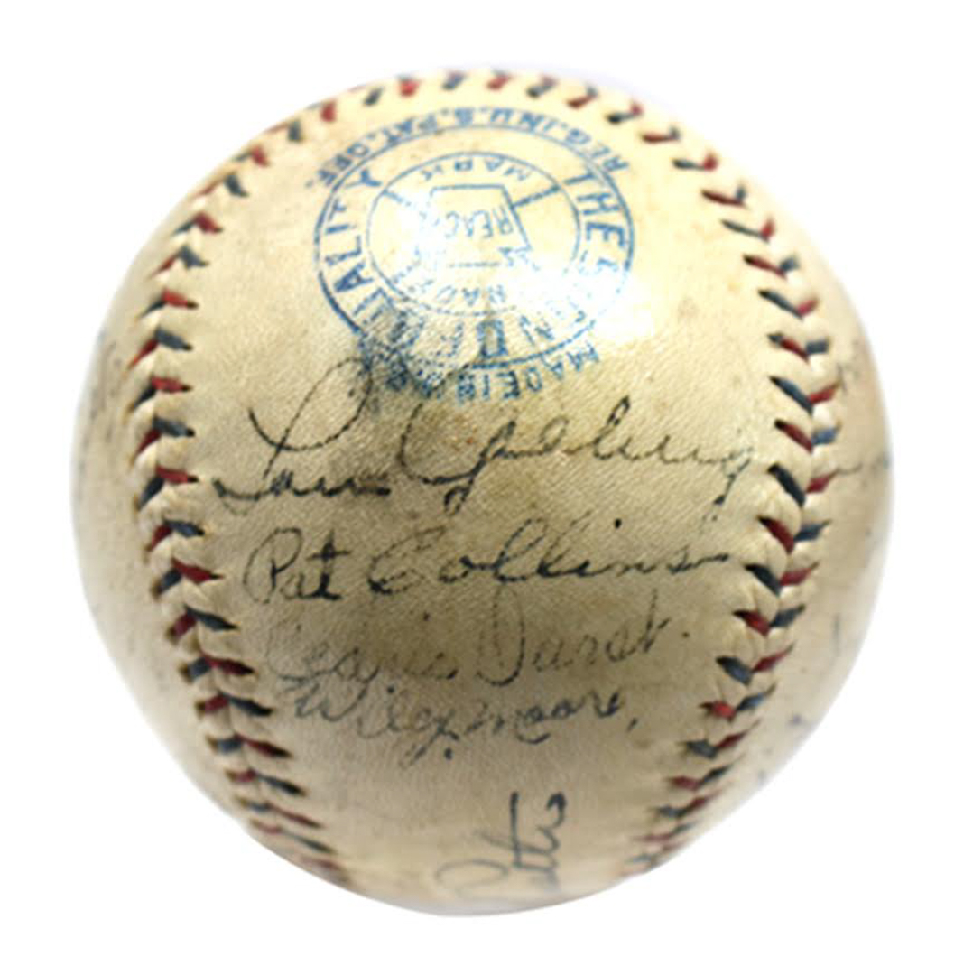 1928 New York Yankees Team-Signed OAL Baseball with (17) Signatures ...