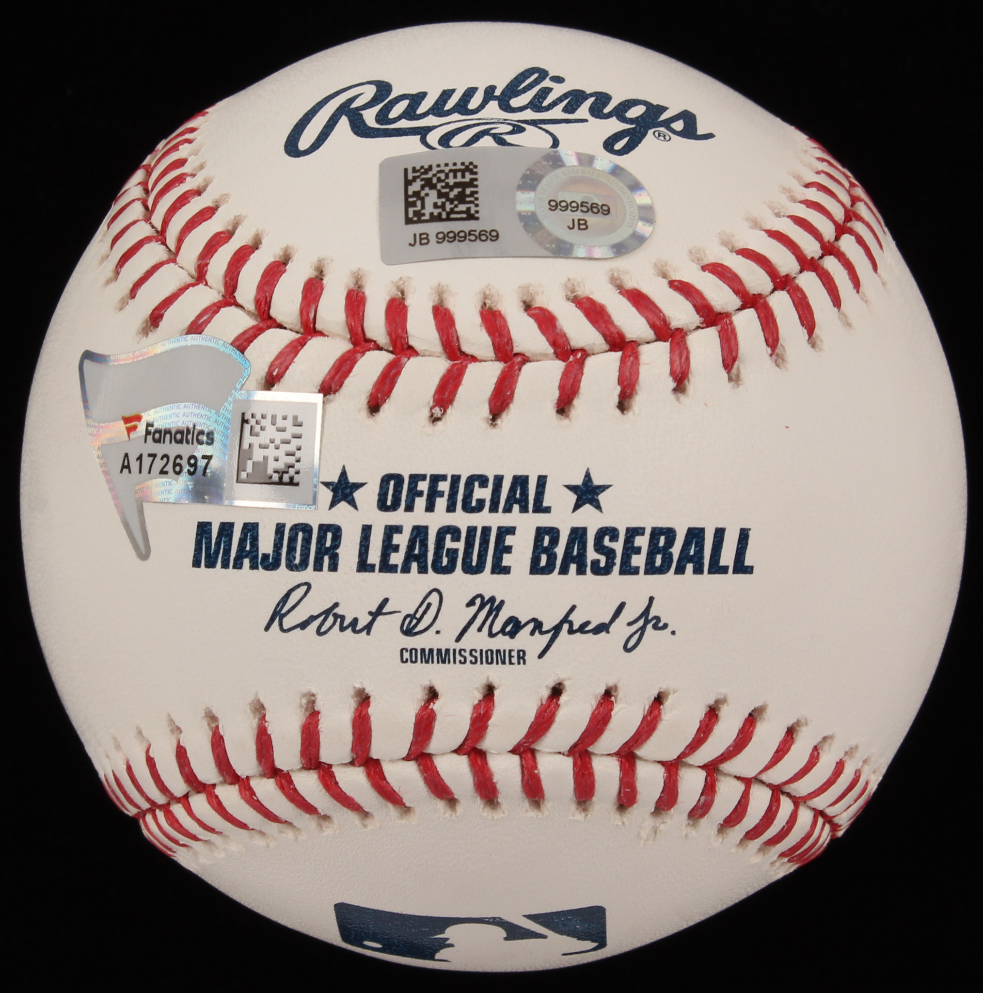 Corey Seager Signed OML Baseball Inscribed "I Bleed Dodger Blue ...