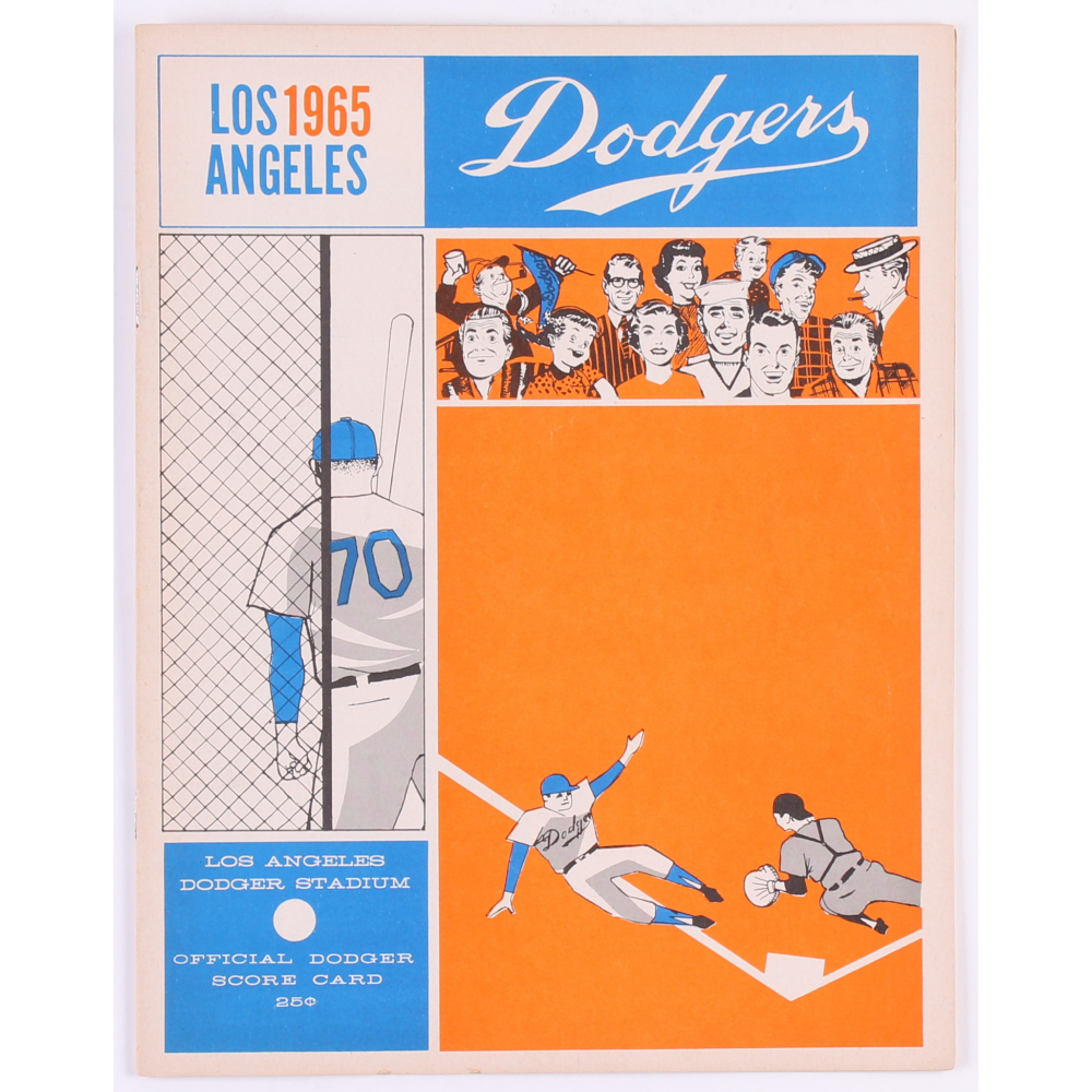 Vintage 1965 Los Angeles Dodgers Official Scorecard | Pristine Auction