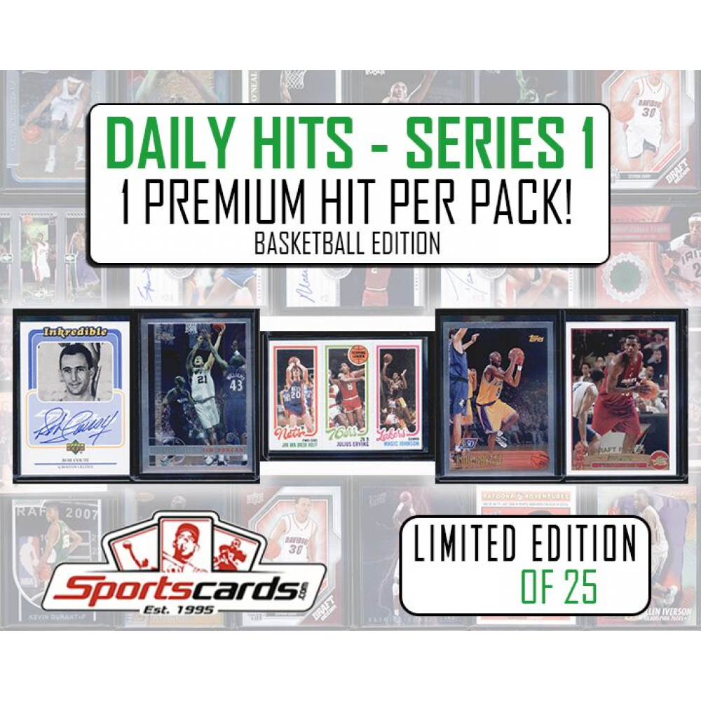 Sportscards.com "DAILY HITS SERIES 1” BASKETBALL Edition–1 PREMIUM HIT ...