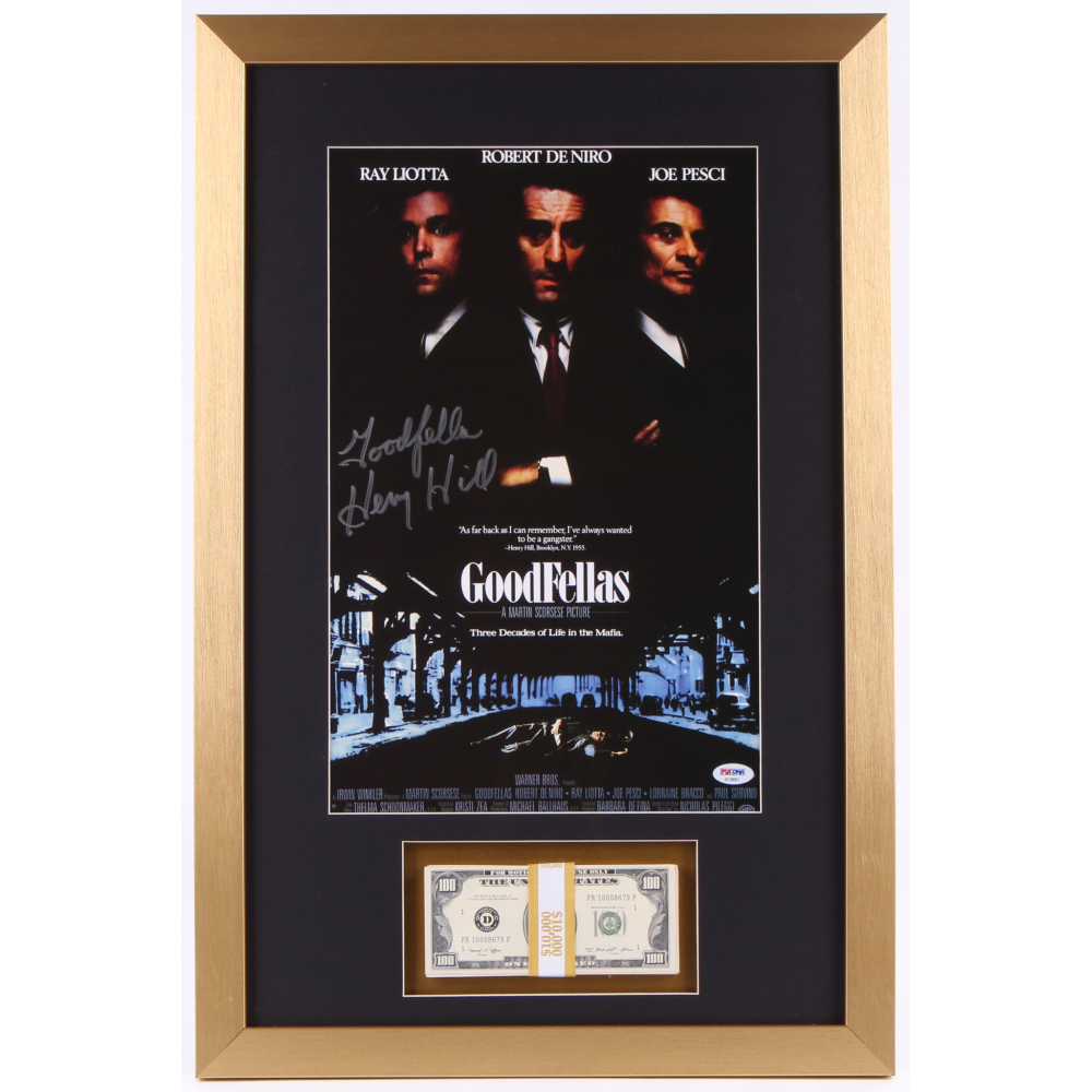 Henry Hill Signed "Goodfellas" 17x26 Custom Framed Photo Display with ...