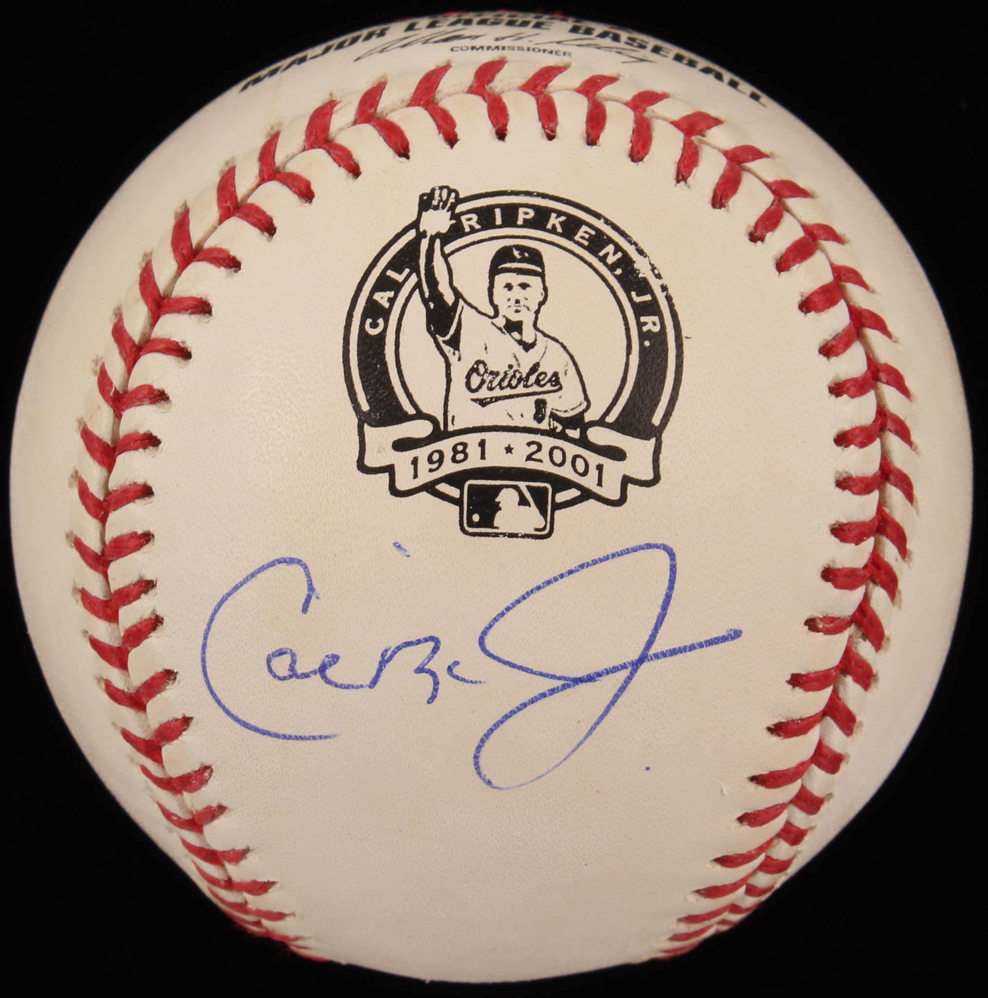 Cal Ripken Jr. Signed OML Ripken Commemorative Logo Baseball (PSA COA ...