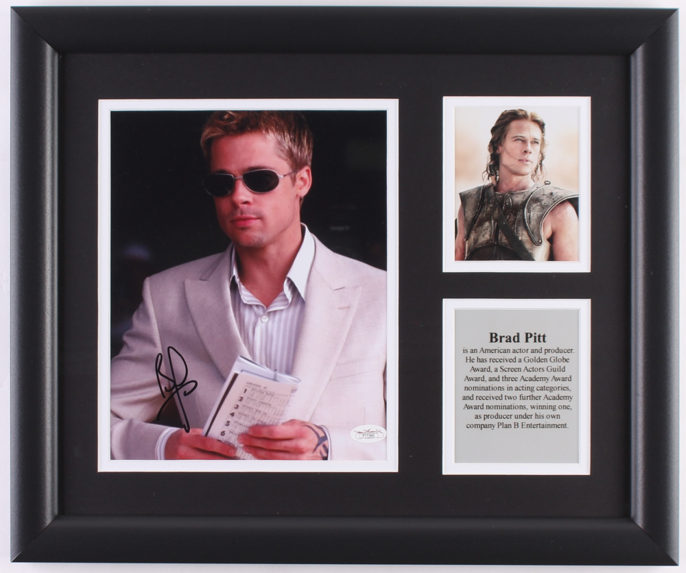 Brad Pitt Signed 15x18 Custom Framed Photo Display (JSA Hologram ...