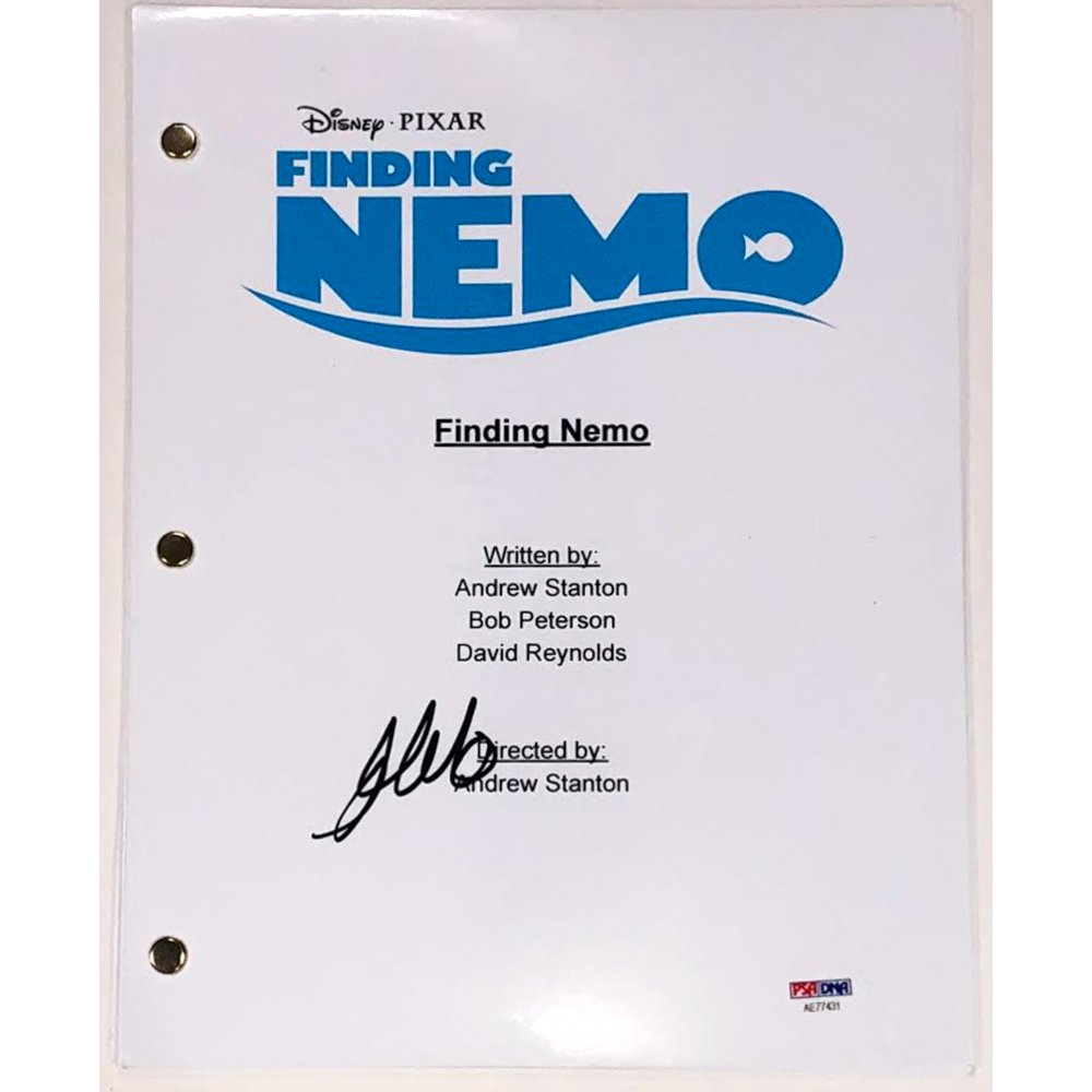 Albert Brooks Signed "Finding Nemo" Full Movie Script (PSA COA ...