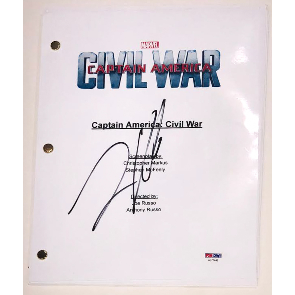 Frank Grillo Signed "Captain America: Civil War" Full Movie Script (PSA ...