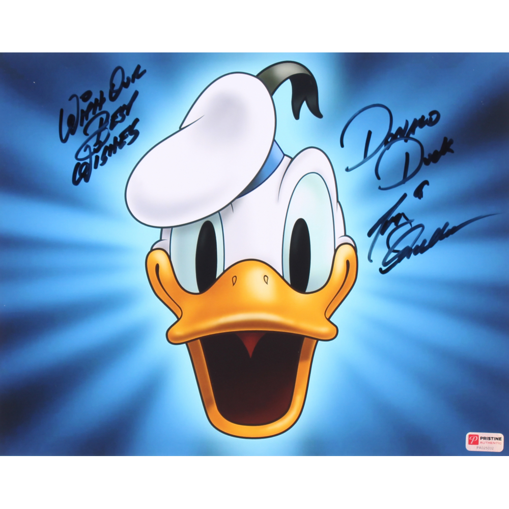 Tony Anselmo Signed & Inscribed "Donald Duck" Disney 11x14 Photo (PA ...