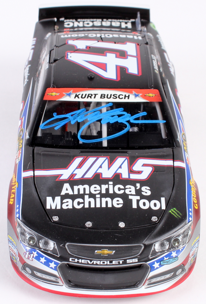 Lot of (2) Kurt Busch LE 1:24 Die-Cast Cars with (1) Signed #41 Haas ...
