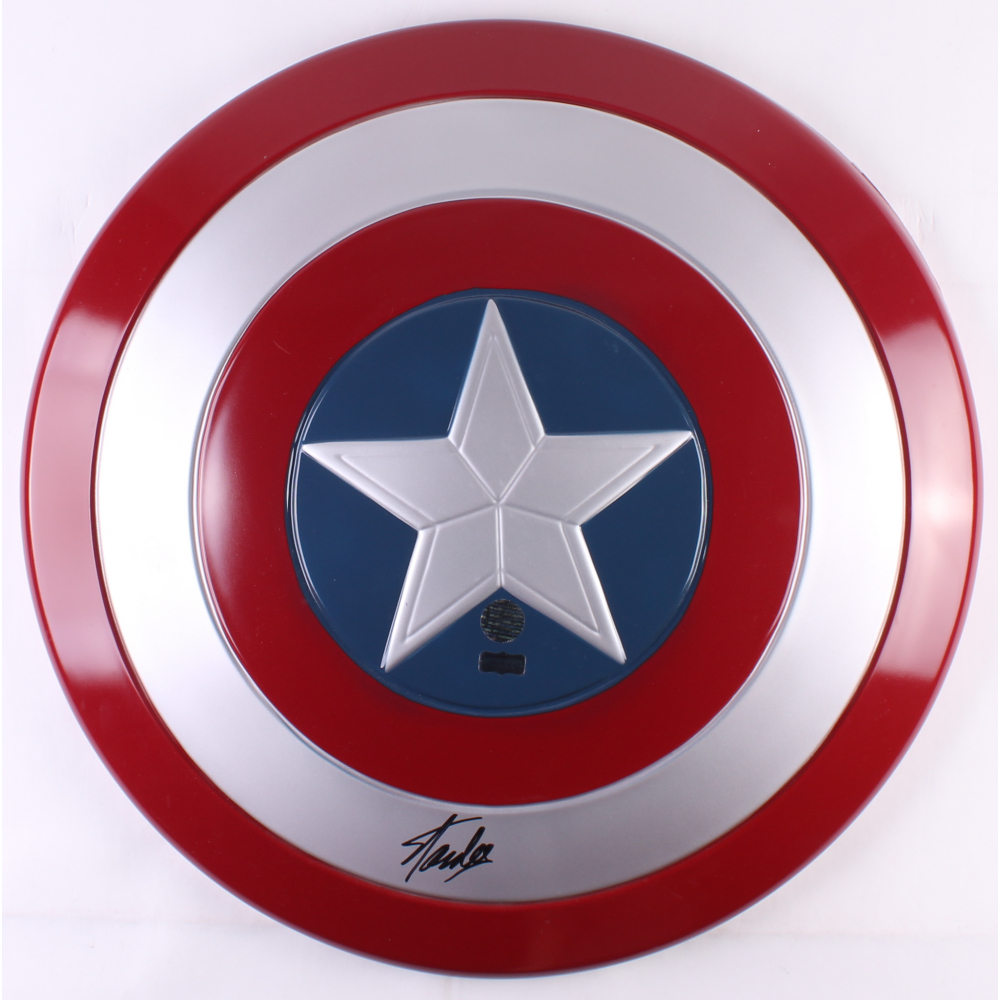 Stan Lee Signed "Captain America" Marvel Full-Size Shield (JSA ALOA ...