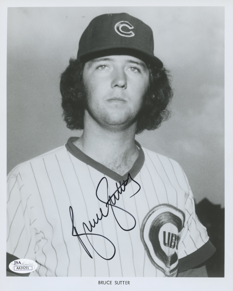 Bruce Sutter Signed Cubs 8x10 Photo (JSA COA) | Pristine Auction