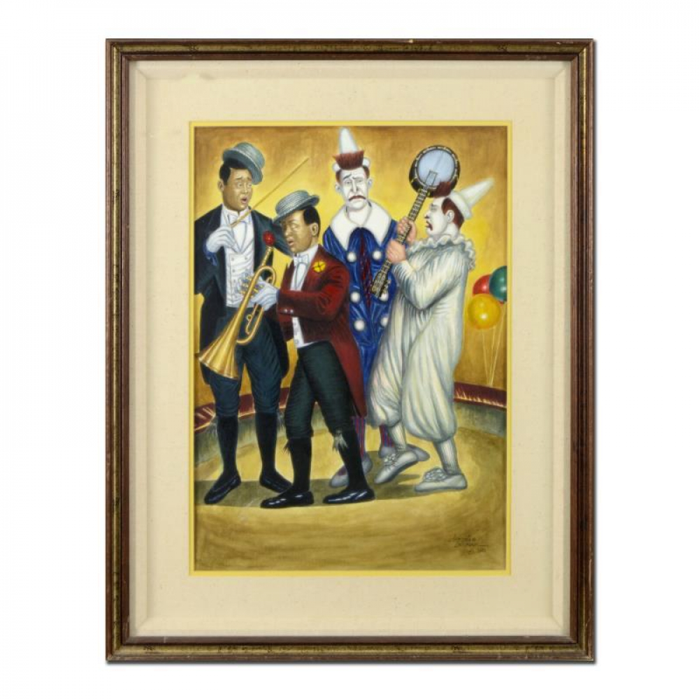 George Crionas Signed "Footit and Chocolat" 29x37 Custom Framed ...