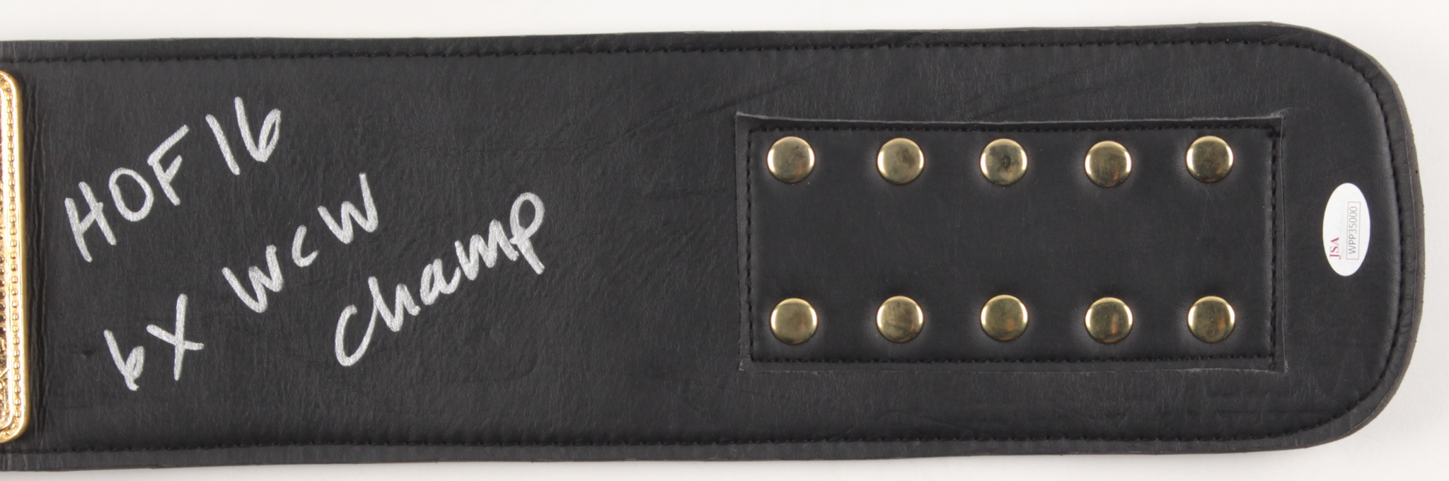 Steve "Sting" Borden Signed WCW Heavyweight Championship Belt Inscribed "The Icon", "HOF 16 ...