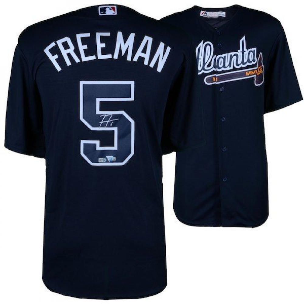 Freddie Freeman Signed Braves Jersey (Fanatics Hologram & MLB Hologram ...