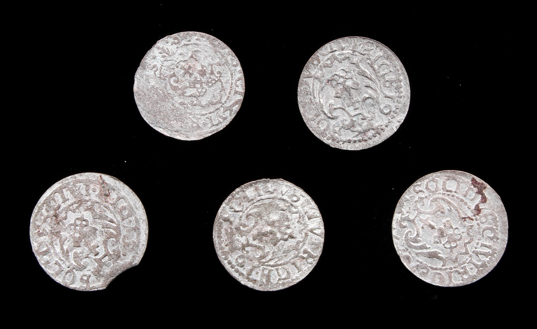 Lot of (5) 1587-1632 Sigismund III Vasa. AR Solidus Shillings Medieval ...