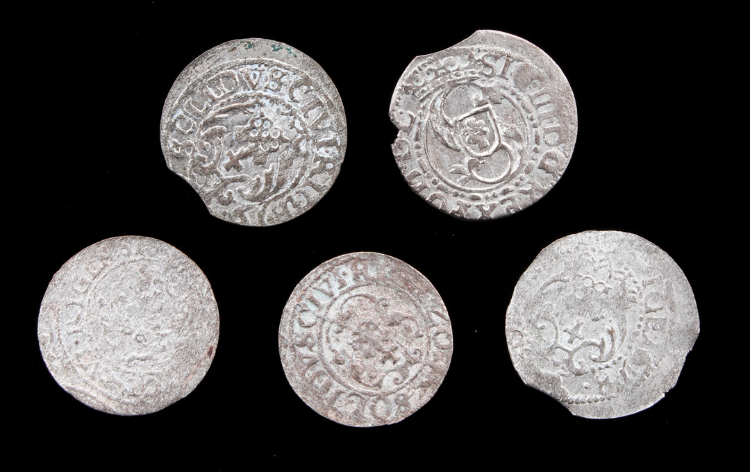 Lot of (5) 1587-1632 Sigismund III Vasa. AR Solidus Shillings Medieval ...