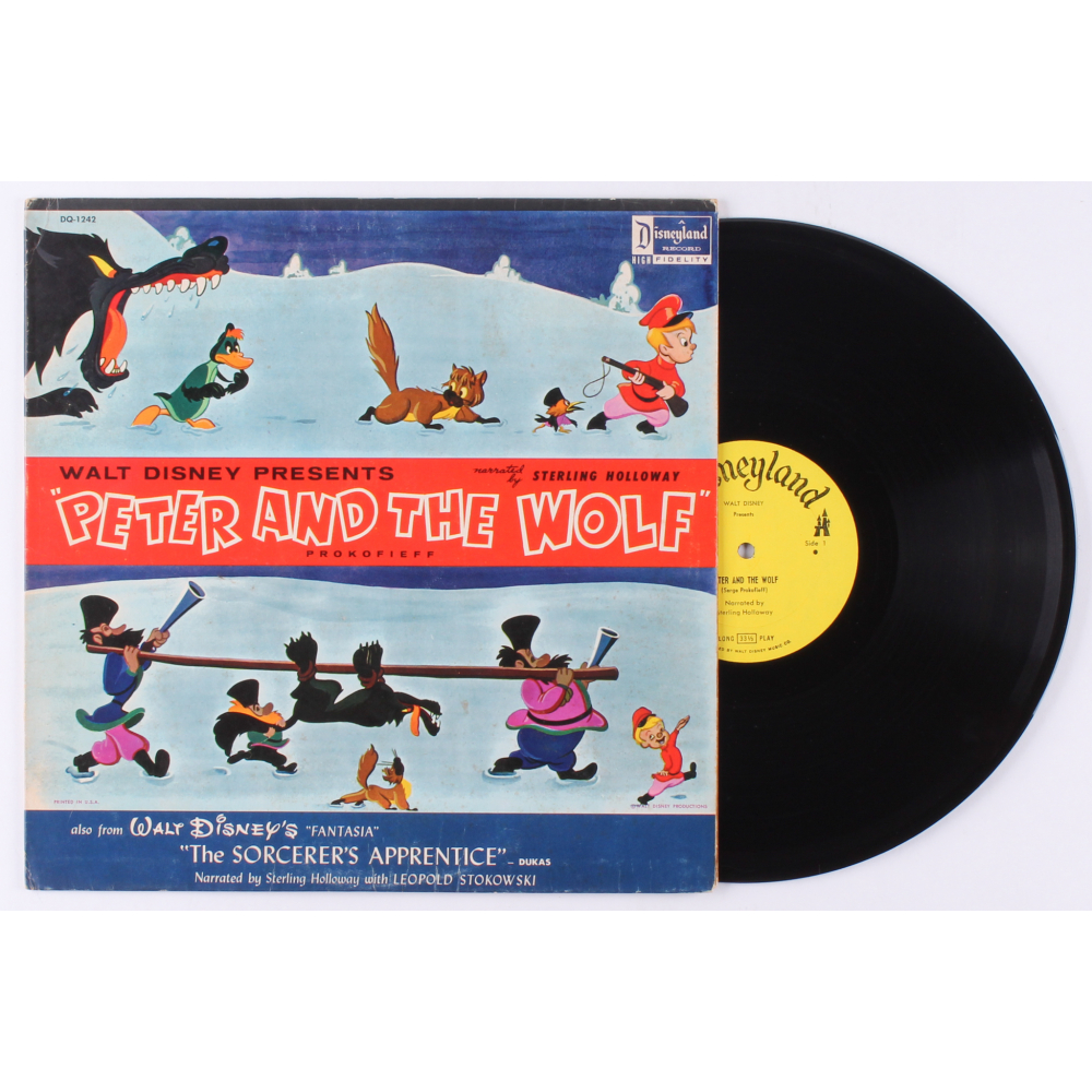 Vintage 1963 Walt Disney's "Peter and the Wolf" Vinyl Record Album ...