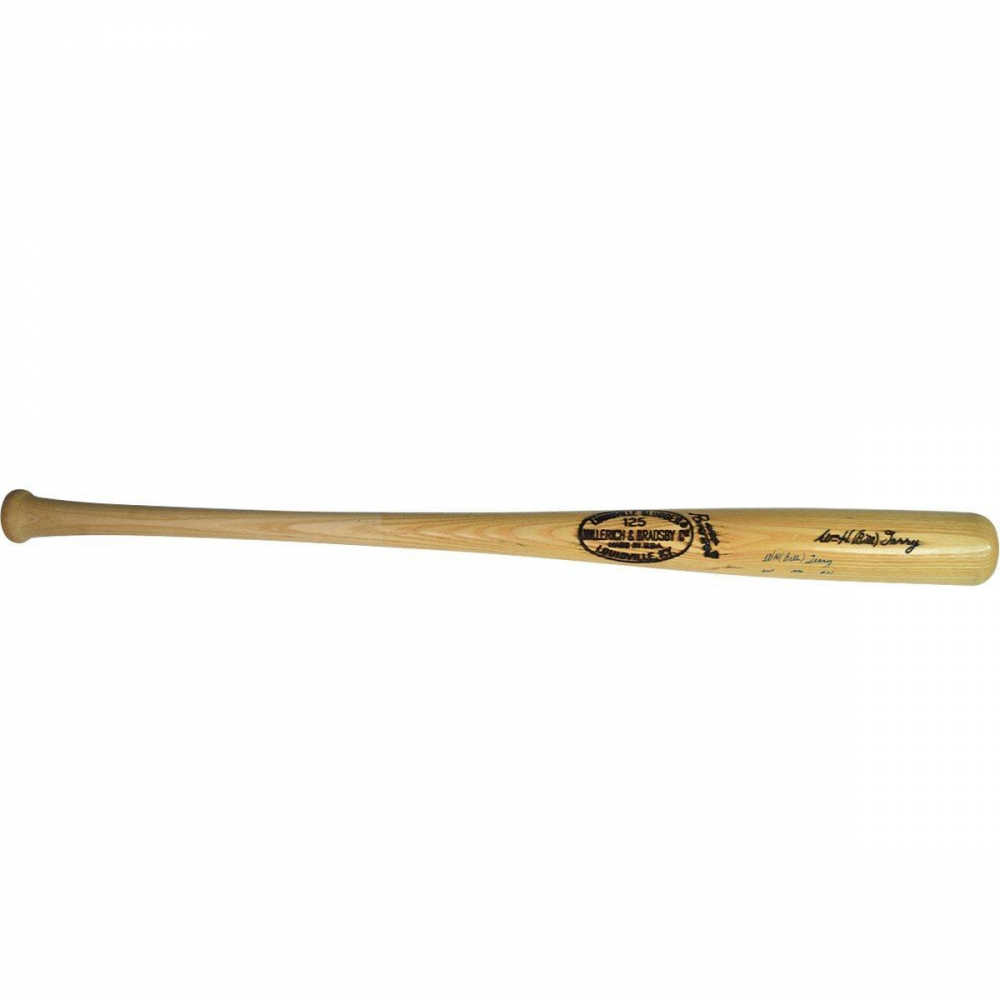 Bill Terry Signed Louisville Slugger Baseball Bat Inscribed "HOF 1930 ...