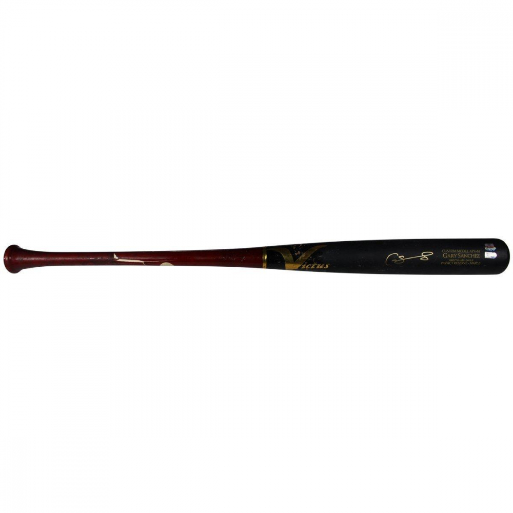 Gary Sanchez Signed Game Used Victus Baseball Bat (Steiner COA ...