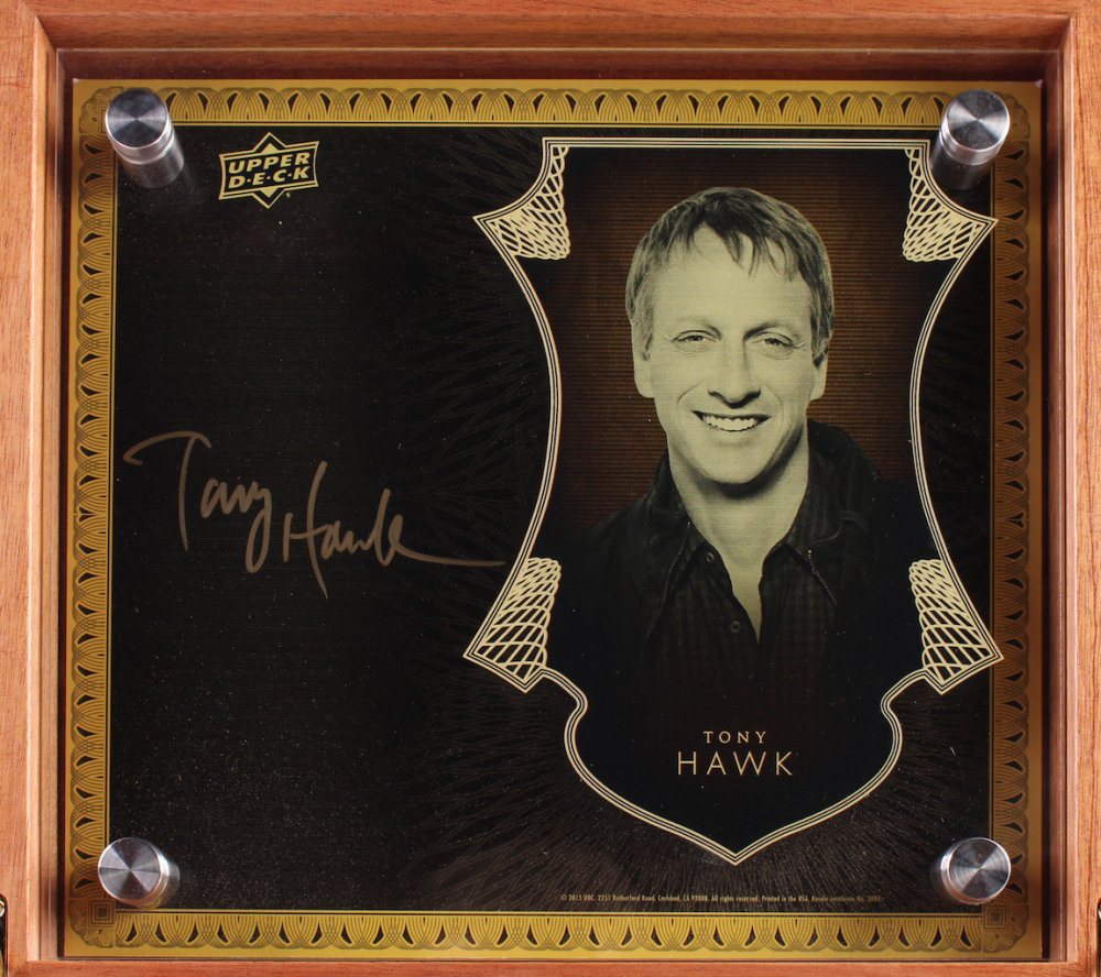 Tony Hawk Signed LE Upper Deck Master Collection 10x12.5x13.5 High ...