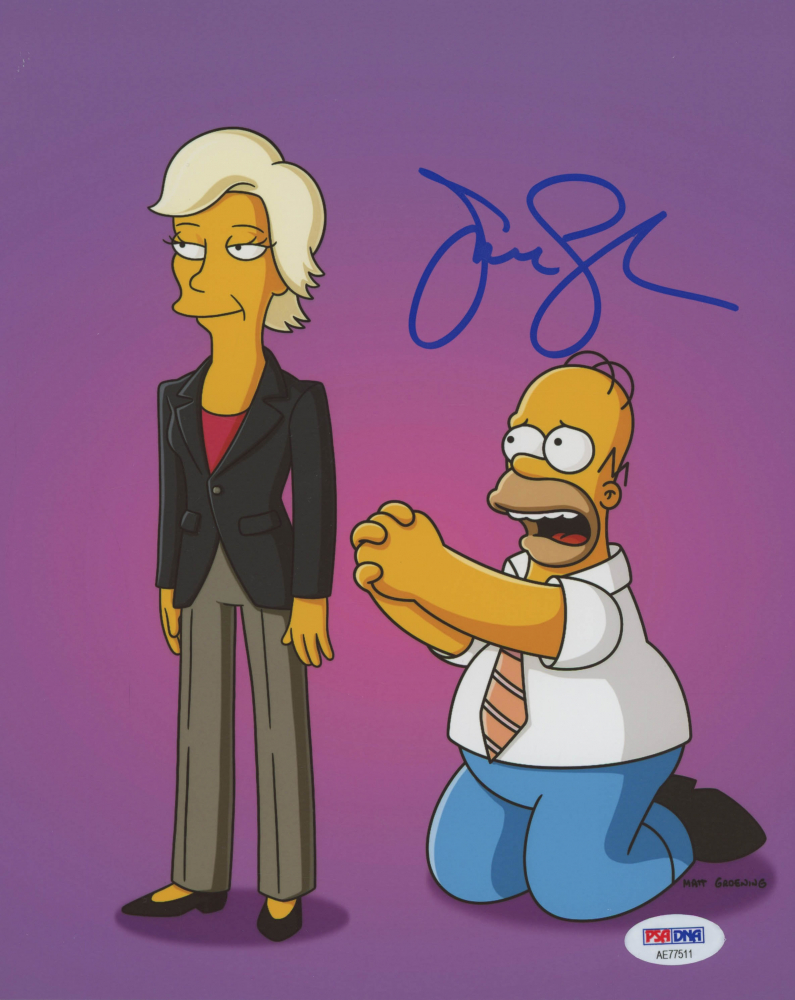 Jane Lynch Signed "The Simpsons" 8x10 Photo (PSA COA) | Pristine Auction